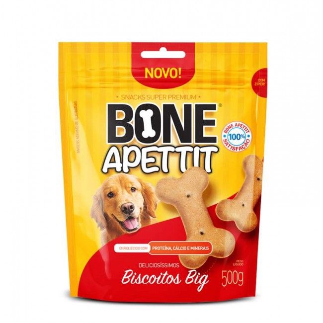 Petisco para cães adultos Bone apettit biscoito Big 500g